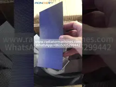 max 600mm wide 1mm high stainless steel heat exchanger wavy fins