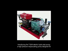 China 7.5kw Electric hydro test pump manufacturers hydraulic testing pump for sale