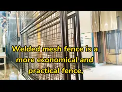 Recinzione in filo di acciaio saldato nero a basso tenore di carbonio rivestita in PVC, lunghezza 1m - 3m