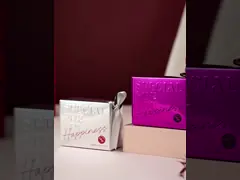 China Customized High Grade Paper Gift Box Rose Red Candy Wedding Laser Empty Box Wholesale for sale