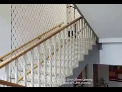 China 304 Stainless Steel Rope Mesh 25*25 Rope Net Fence Zoo Cable Mesh for sale