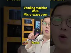When Vending machine meet Micro-wave Oven, You will have a lot more options for food retail.