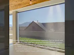 DIY Or Professional Installation Zip Track Blinds with Aluminium Alloy Side Track and Rainproof Function