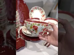 British Classic Fashion Tazze e piatti di ceramica perfetto per le feste in giardino