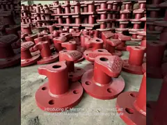 50 tonnes T Head Cast Iron HT200 Mooring Bollards Ship Mooring Bollards Boat Bollard Stainless Steel Mooring Bollards  Canal Mooring Bollards Double Bitt Mooring Bollards Polished Mooring Protection 