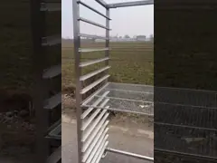 stainless steel oven trolley