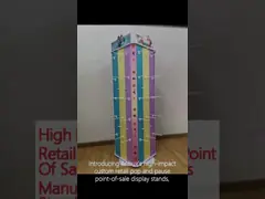 China Sleek Retail Point Of Purchase Display Stands Customize Size High Impact Stand Alone Pos for sale