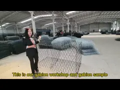 China Anti Corrosion Gabion Rock Cages For Walls 4mx1mx1m Flexible Stone Filled Gabion Box For Drainage Channel Protection for sale