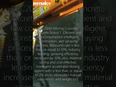China 4 Wheels Driving Articulated Steering Robotic Shotcrete Machine 20m3/h Max Output for sale