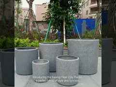 Experience the Perfect Combination of Style and Function with Fiber Clay Planters