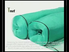 Políetileno de la construcción de las pantallas de seguridad Red / Negro / Verde del andamio de malla de red