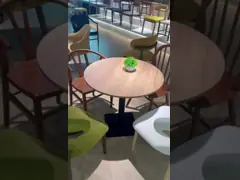 China 4 person / 6 person Plywood / Laminate Waterproof Dining Table For Restaurant Use for sale