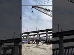 96m Max Luffing Jib Länge 350 Tonnen Crawler Kran für Schwerlastbetriebe