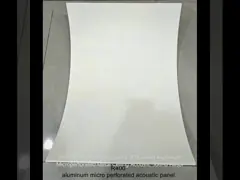 China 3D Curved Aluminum Micro Perforated Metal Ceiling Acoustic Sound Absorbing Panels Tiles for sale