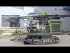 Pile Driver Equipment Ground Screw Pile Driver Machine Crawler Solar Hydraulic Pile Driver