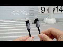 China ESSAGER ES-X59 2-in-1 USB-C to Lightning Charging Cable with 3A Fast Charging and 480Mbps Data Transfer for sale