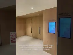 China 2/2/0.5mm Oak Veneer Micro Perforated Acoustic Wall Panel Timber Sound Absorption Board for sale