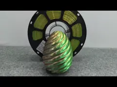 Spiral four-color blue green gold copper