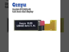 0.91インチ OLEDディスプレイ 128x32 解像度 白 15ピン FPC SPI インターフェース