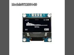 China 0.96 Inch OLED Screen Module White 128*64 Pixels SSD1306 I2C Interface for sale