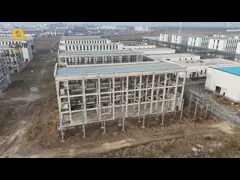 China Modern Prefabricated Steel Structure Building With PU Sandwich Panel for sale