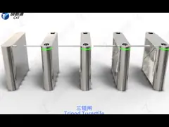 Vertical mechanical three-roller turnstile