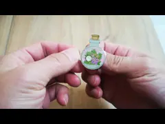 Perfume Bottle Shape Enamel Lapel Pin with Epoxy