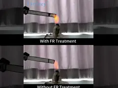 stoffiltratie met vlamvertragend behandelingsmateriaal ter bescherming van de industriële veiligheid