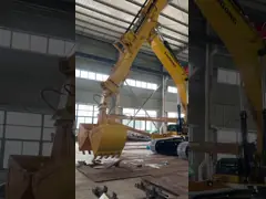 Top Performance Excavator Telescopic Arm With 1.5cbm Clamshell Bucket CE Certified