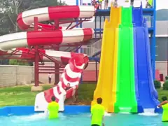China Summer Hot Selling Large-Scale Water Park Slide Fiberglass Spiral with Design Service Water Play Equlpment One-year Warranty for sale