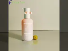 300ml Flip Top Cap HDPE Plastic Shampoo Babycare Pink Bottle Lotion Pump for Cosmetic Packaging