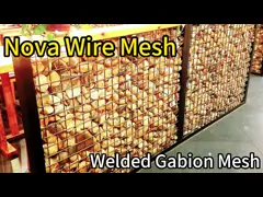 China Galvanized Welded Mesh Gabions 3.0-6.0mm Wire for Landscaping and Erosion Control with Custom Sizes 1.0-4.0m for sale