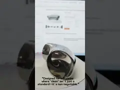 China SS304 Stainless Steel 90 Degree Short Elbow Fitting 16-51mm OD 0.3-0.75mm Thickness Casting Technology for sale