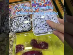high quality colorful nylon brush 100pcs per box dental polishing brush