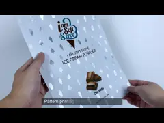 China OEM Plastic Stand Up Bags Mylar Sealed Bags Ice Cream Powder Packaging Bag With Zipper for sale