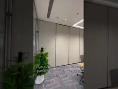 Hotel Movable operable partition wall system Acoustic Wooden Folding Walls
