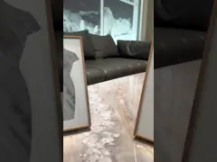 China Luxury Marble Carved Cheongsam Blue Palissandro Classico Handcrafted Chinese Vintage Decoration for sale