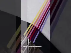 China Healthy And Skin-Friendly Wear-Resistant Pure Cotton ​Striped Material Fabric For T-Shirt for sale