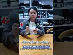 Self Supporting FTTH Patch Cord SC - SC Fiber Drop Cable Black FRP LSZH 20M