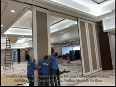 China Easy And Quick Installation Bed And Breakfast Separation Wall With Aluminum Alloy Frame And Tempered Glass Panel for sale