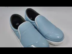 Salón limpio ESD Calzado de seguridad antistatico Calzado antiestático de pie de acero azul respirable