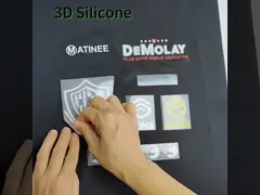 China 3D Numbers Letter Name Silicone Heat Transfer Logo Custom Eco Friendly for sale