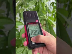 China HT633 Wood Moisture Meter Pin Type Digital Moisture Detector Ambient Temperature Humidity with LCD Backlight Display for sale