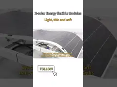 China Lightweight Half-Soft Flexible BIPV Solar Module Open-Circuit Voltage 53.03V for Architecture or Agriculture for sale