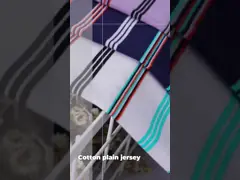 China Dureble And Soft Comfortable Skin-Friendly Striped Knit Fabric For Casual T-Shirt for sale