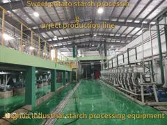 China PLC Control Sweet Potato Starch Making Machine And Food Flour Grinding Mill Machine For Food Processing for sale