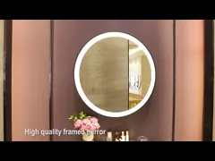 Custom Modern Luxury Round Metal Mirror Framed Home Decor Wall Circle Mirror for Foyer