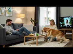 China Flush Mount Commercial Ceiling Fan With Multi-Color Light and Remote Control Powered by DC Motor for sale