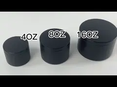 4oz 8oz 16oz Tin Cans for Candles with Lid Factory Custom logo Tin Box Matte Black Containers Metal