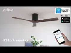 Walnut Wooden Ceiling Fan With Remote Control Energy-Saving High Speed